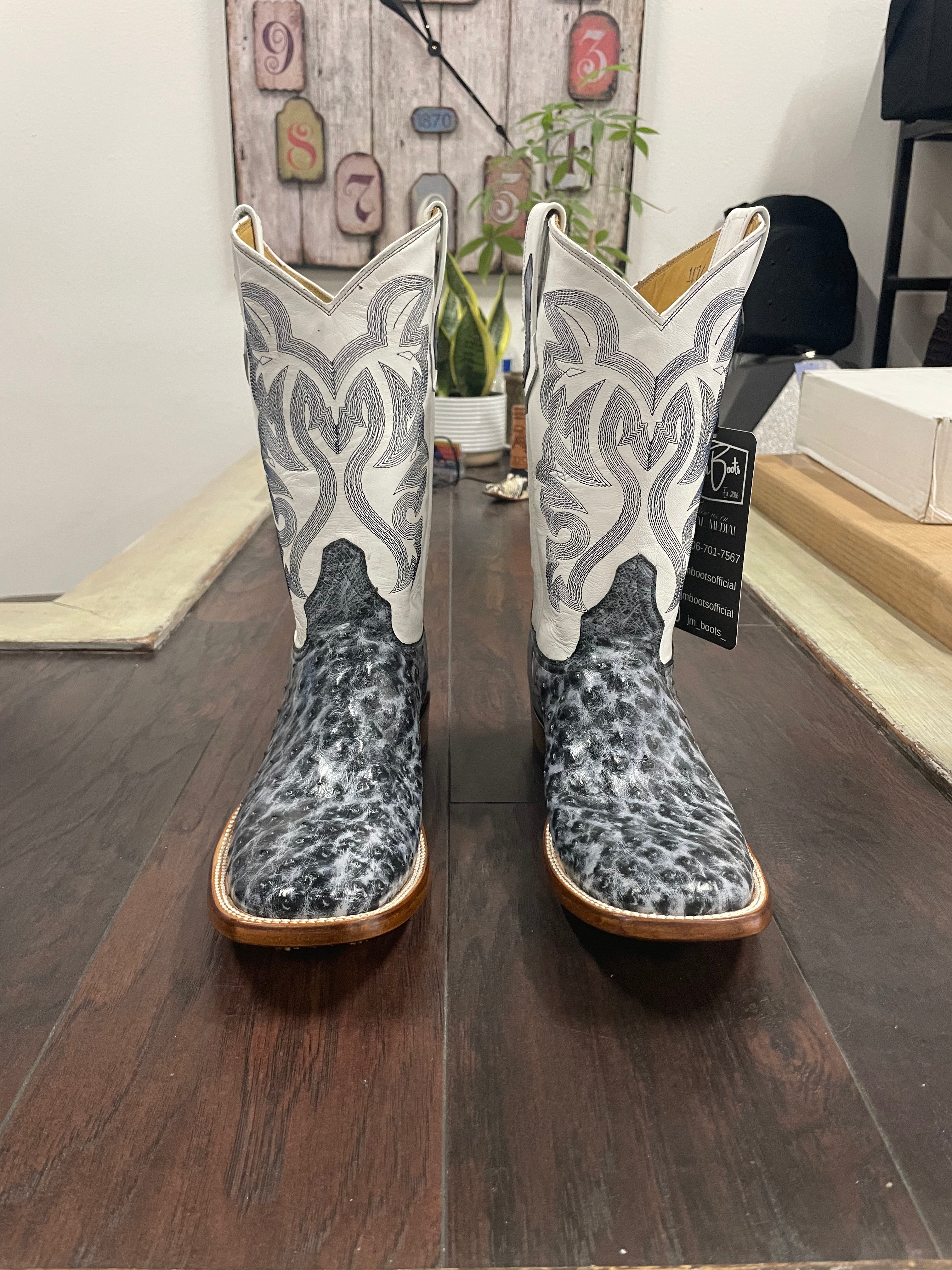 Black Rio Grande Ostrich – JM Boots